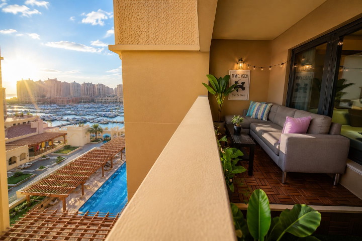 Studio With Balcony, Wellness&spa Access@pearl T19 - Doha