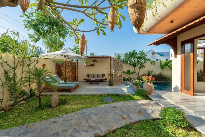 4 Walk An Bang Beach - Tropical Pool Villa 3brs - 越南