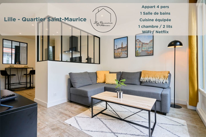 Le Chanzy Terrace, Metro 7 Min, Lille - Lille, France