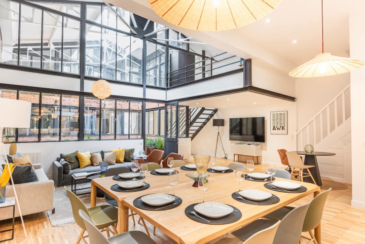 Beautiful Architect's Loft - 10 People - Metro - Paris