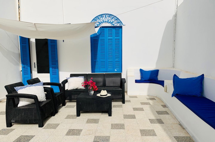 Maison 100m2 Avec Jardin Et 2 Terrasses, Marina - Djerba