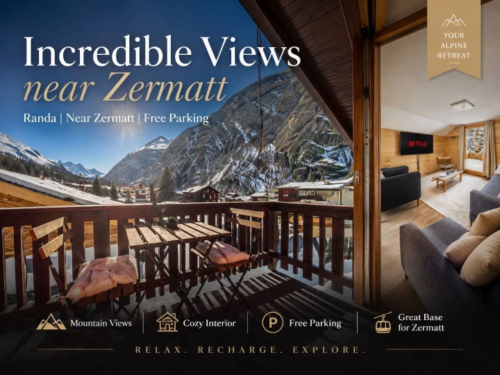 Appartement Avec Vue Panoramique Sur La Montagne Près De Zermatt - Randa