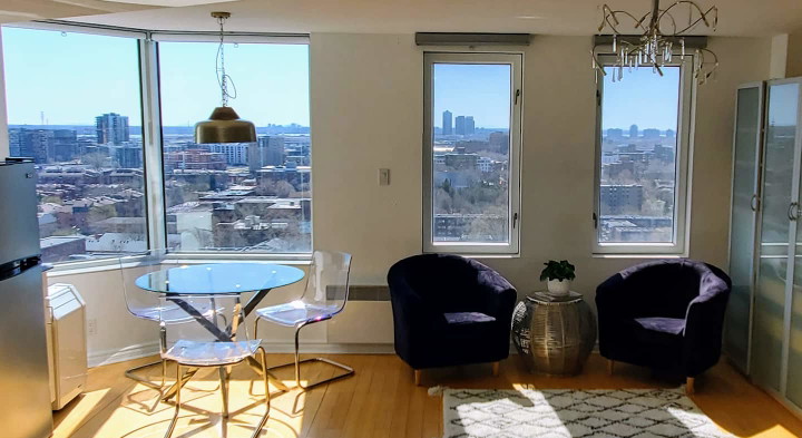 Cozy Downtown Studio With Panoramic View - Montreal