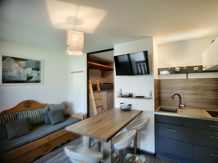 Ski-in Ski-out Apartment Les Menuires 1 Flocon Or - 法國