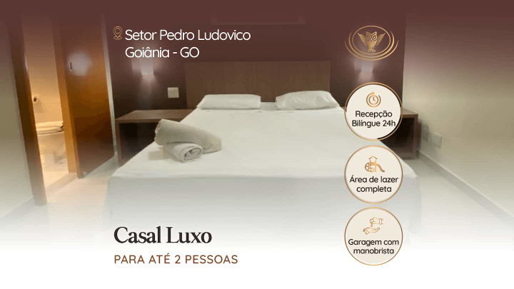 Excelente Apê 1/4 Mobiliado - Casal Luxo - Goiânia