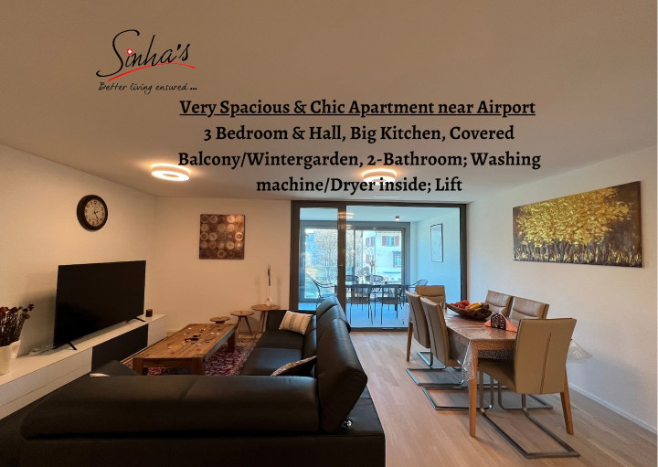 Chic 3 Br Furnished Apartment Shf91-1f-l,glattbrug - Zurich, Switzerland