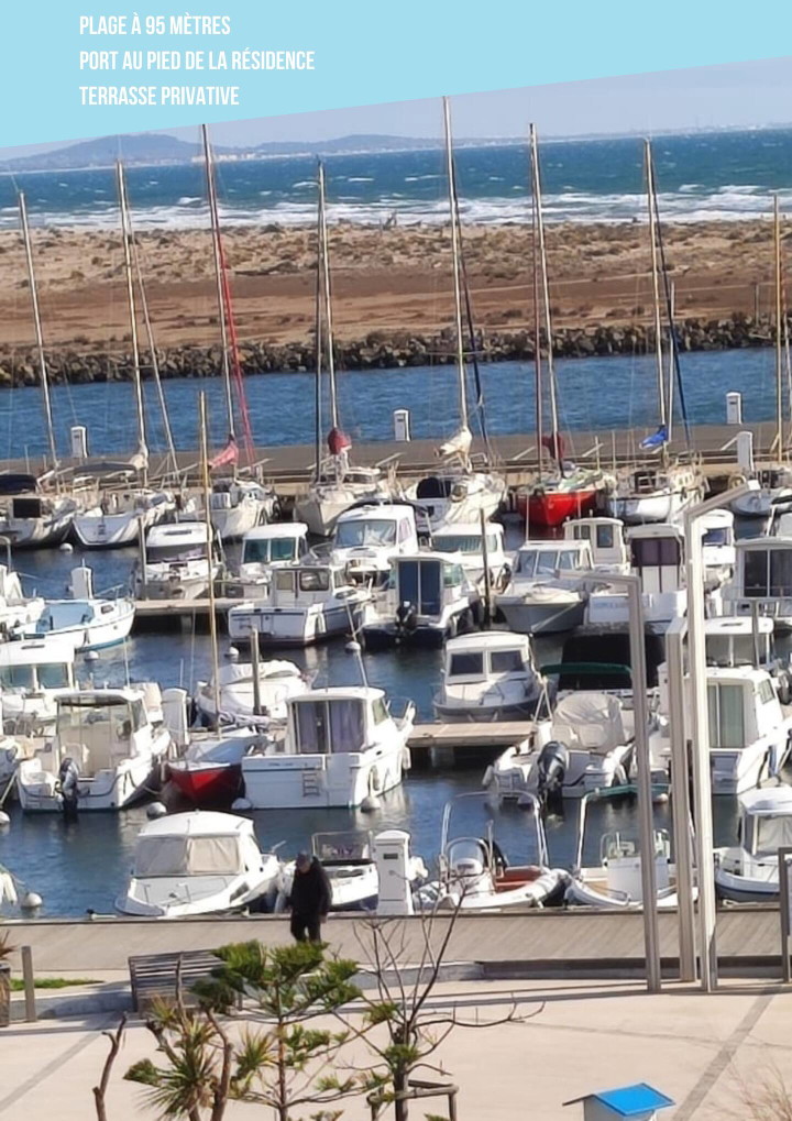 Studio Climatisé, Plage à 80m - Portiragnes
