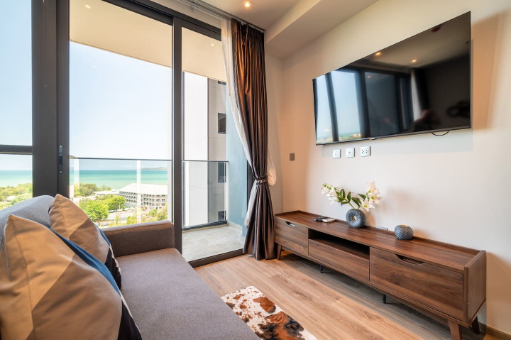 Stylish Facilities, Great View 200m To Cozy Beach - Jomtien