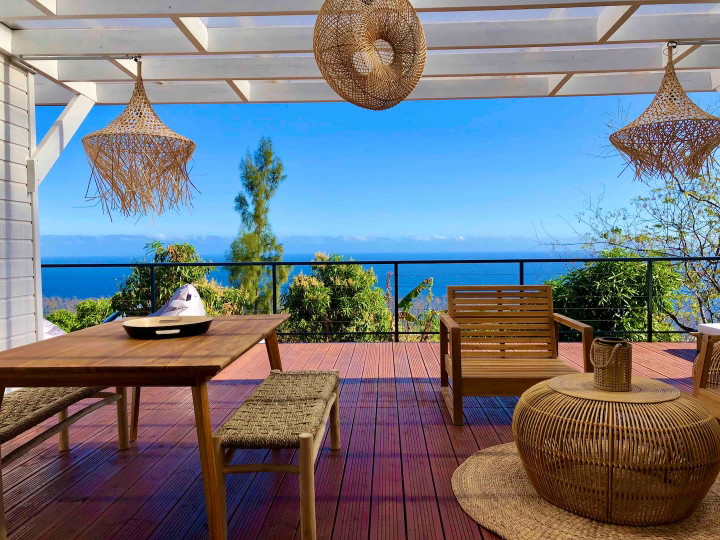 Ti Kaz Choka (Grande Terrasse/vue Mer Imprenable) - La Réunion