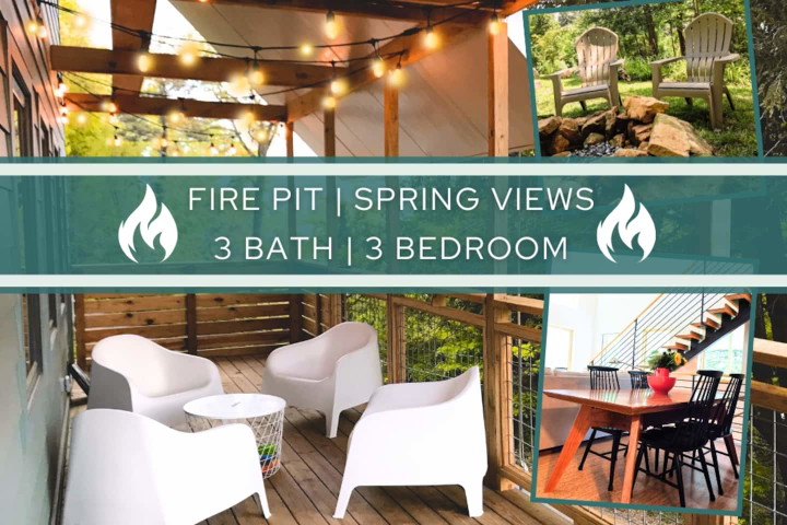 St. Elmo Oasis: Modern | Colorful | Fire Pit | 3bd - Chattanooga, TN