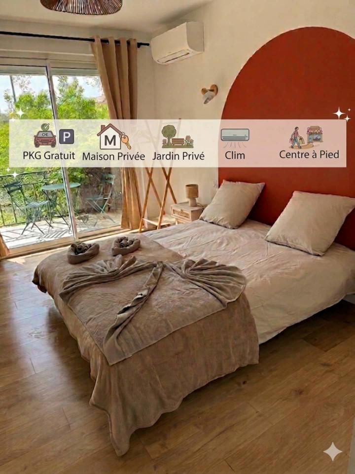 La Verdoyante : Maison-jardin-free Pkg-clim-centre - Troyes