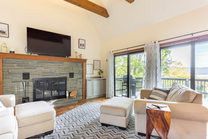 Lake Views + Private Beach Access 5 Min To Village - Lake George, NY