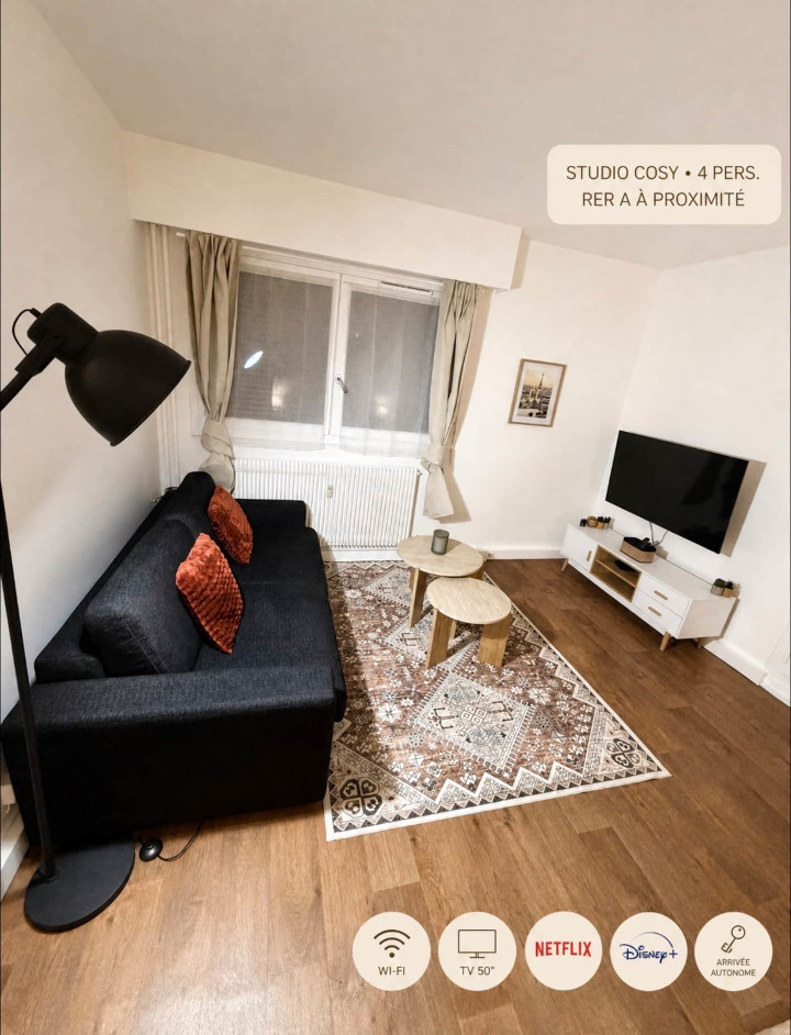 Studio Cosy 4 Pers.  Rueil-malmaison  Rer A - Saint-Germain-en-Laye