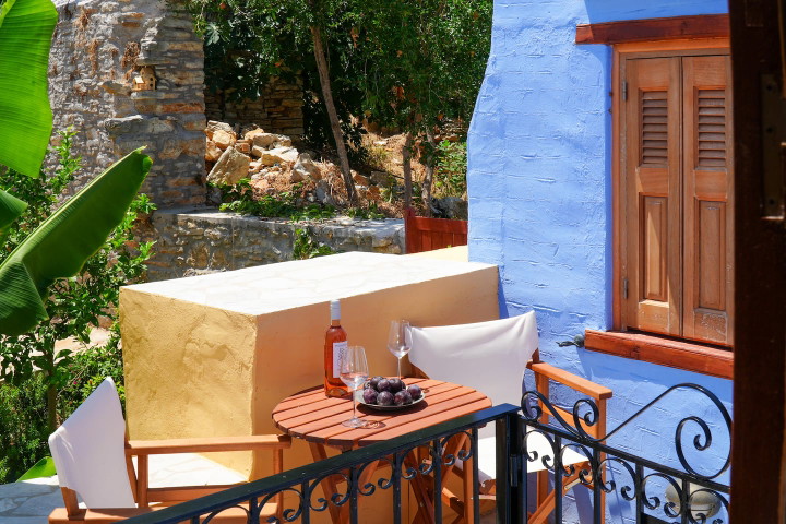 Symi Uptown Indigo Sea View Garden Villa - Symi