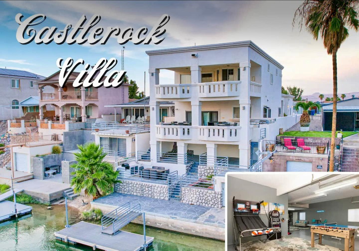 Castle Rock Villa | Waterfront | Sleeps 12 | Dock - Laughlin, NV