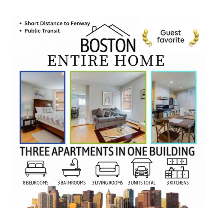New! Boston Full Home Near Mbta! 3 Mi To Fenway ! - 보스턴