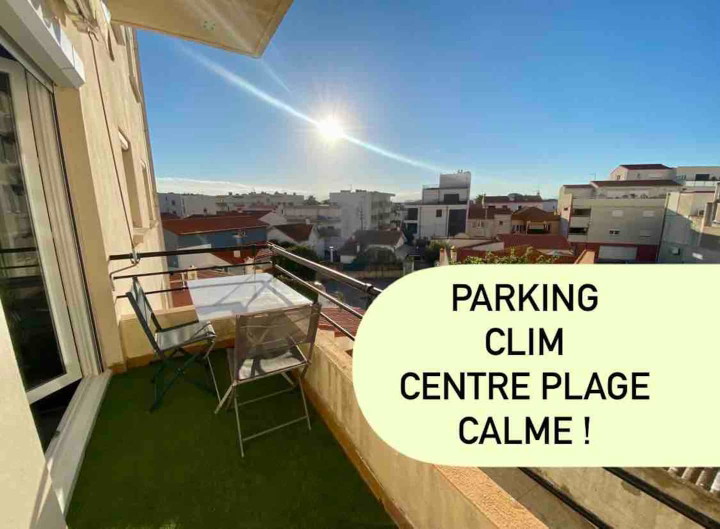 Appart T2 Calme - Centre De Canet - Parking - Clim - Canet-en-Roussillon