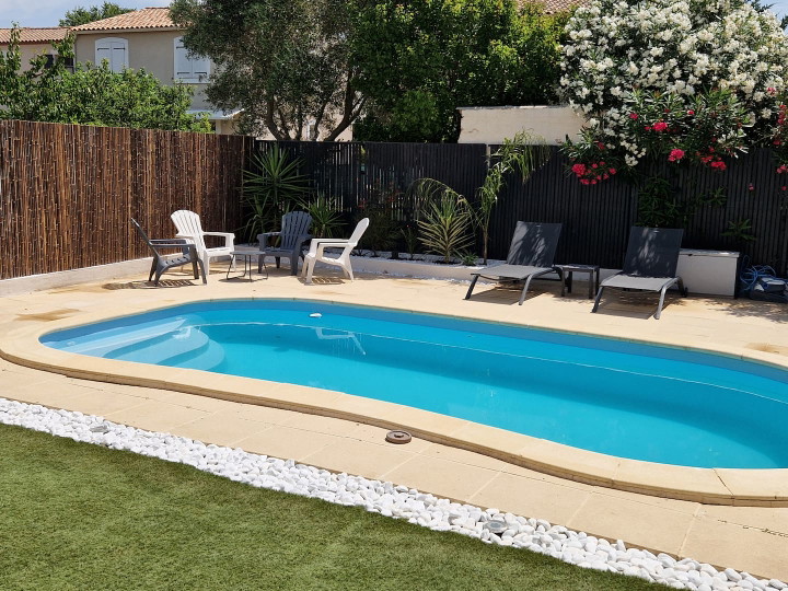 Maison T5, Jardin, Piscine (Chauffée), Mer à 6kms - Aigues-Mortes