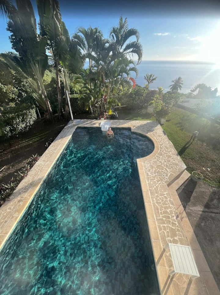 Vue Carte Postale, Piscine Au Sel - 70 M² - French Polynesia