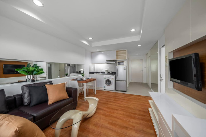 Apt 58sqm Sukhumvit,500m To Bts, Share Pool ,Tub - Bangkok