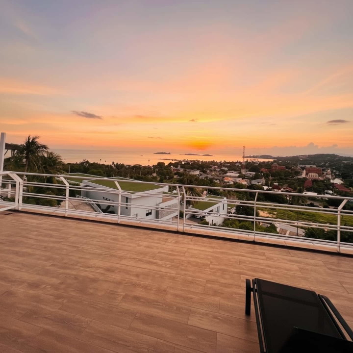 Panoramic Sea-view | 2br | Pool, Gym & Café - Koh Samui