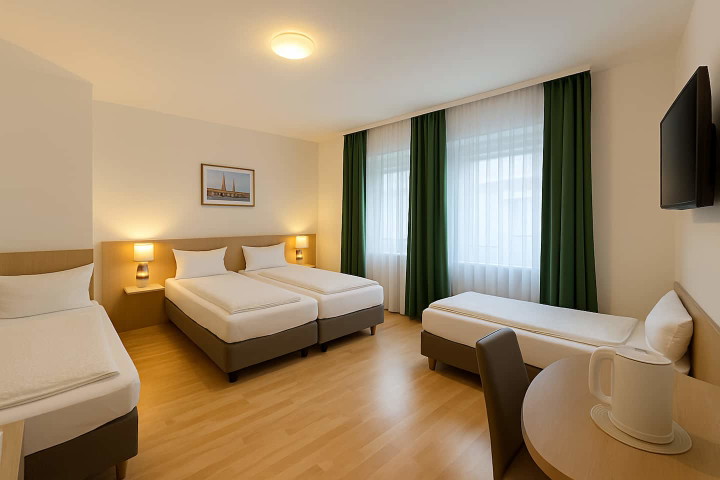 2-room Family Suite | 5 Beds + Breakfast - Stuttgart