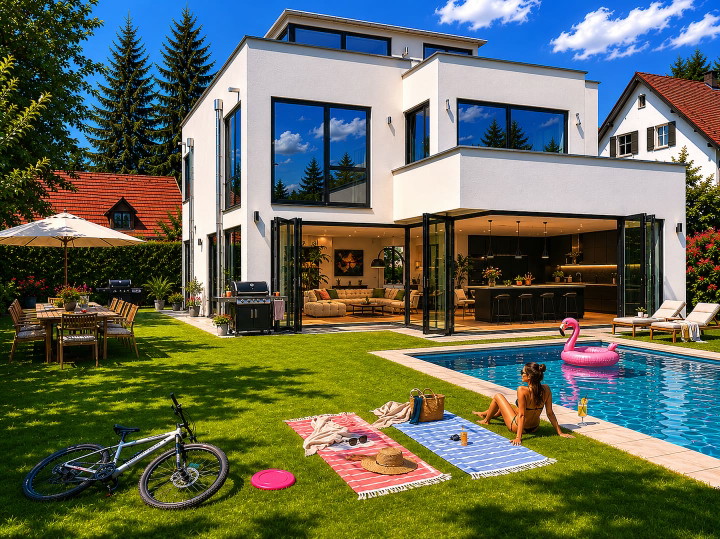 Luxusvilla Mit Pool In Nobel-vorort Von München - München