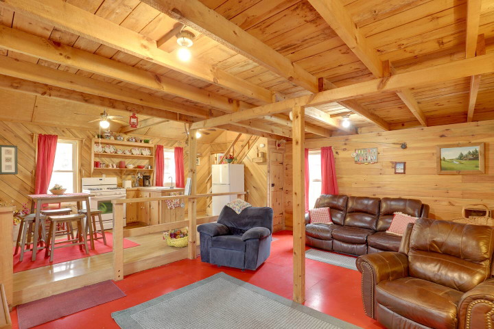 Blue Ridge Hideaway! Cabin W/ River Access & Views - Hot Springs, NC