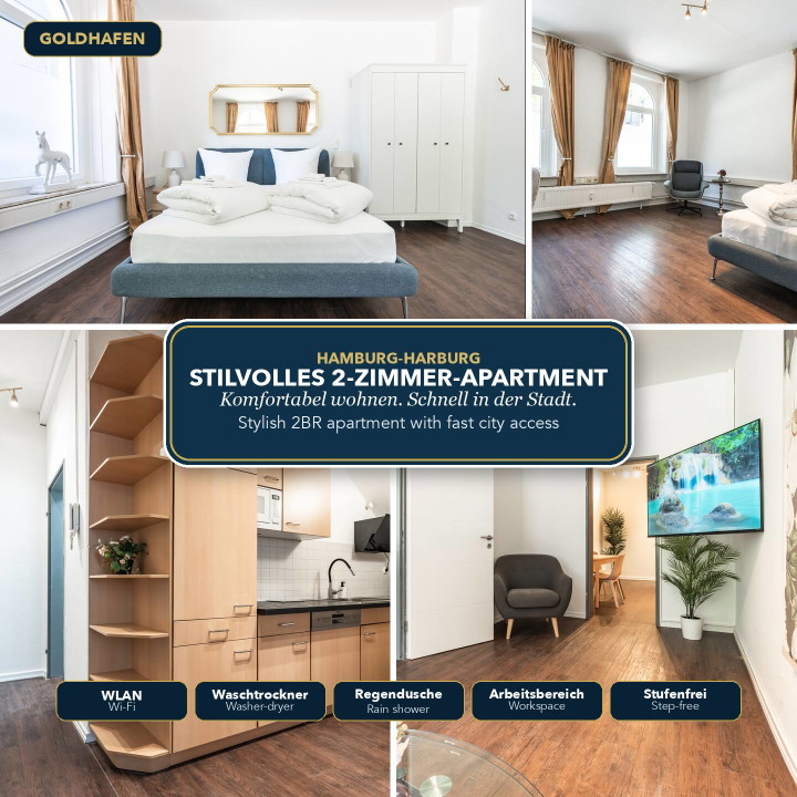 Ground-floor Apartment With 2 Bedrooms, 3 Beds - Hamburg