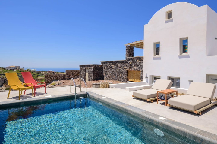 Avan Luxury Villas "Vitality Pebble" -Private Pool - Santorini