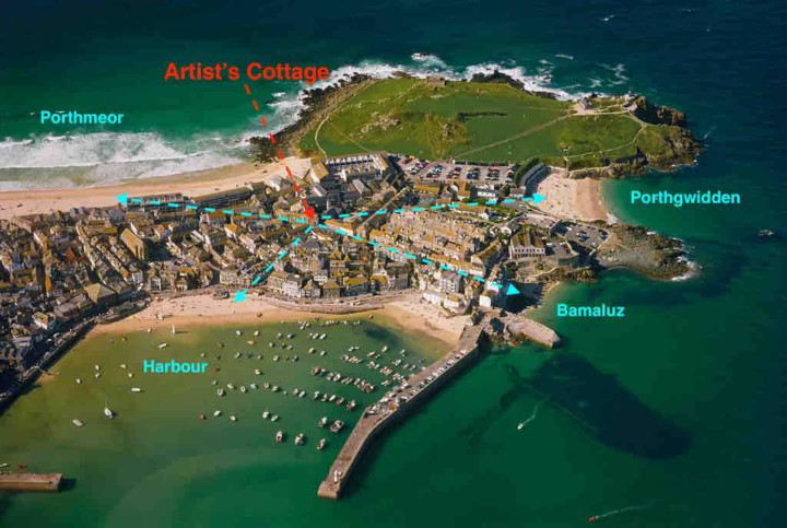 Uber Central Artists Cottage Pet Friendly - St Ives