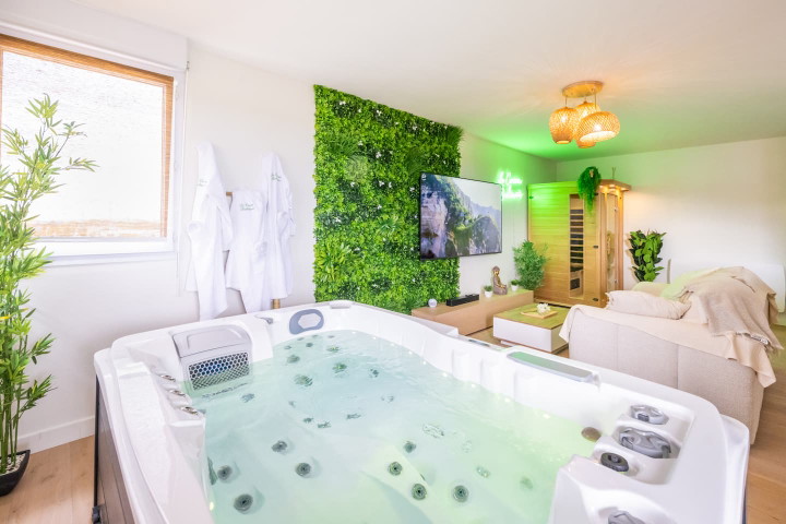 Le Cocon Balinais Jacuzzi-sauna-piscine Cugnaux - Toulouse
