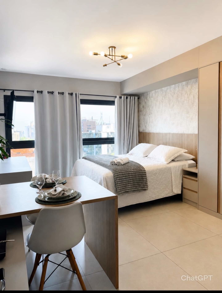 Beautiful Loft 1011 Rooftop Pool, Garage, Pet-friendly - Porto Alegre