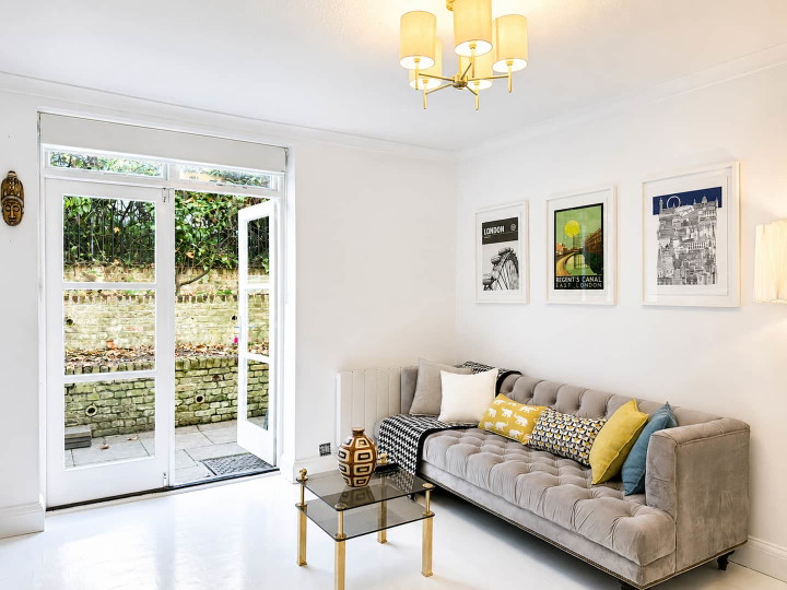 Clean Quiet Bright 1 King Foam Bed W Garden 500sf - Marylebone