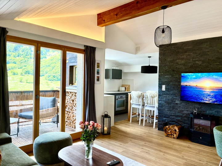 Appartement Rénové Avec Goût Et Vue Imprenable - Loèche-les-Bains