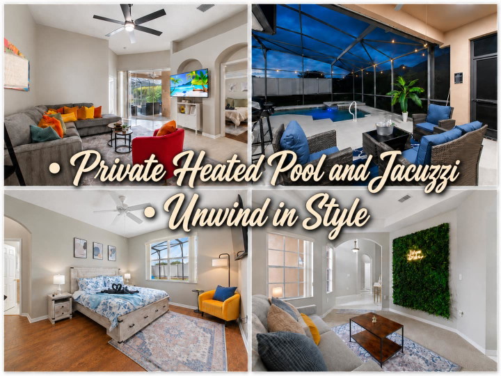 4br,heated Pool, Jacuzzi, Game Room, Near Disney - Davenport, FL