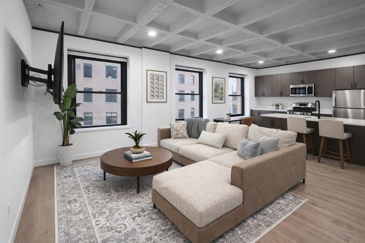 Downtown Pontiac Loft | Gym, Lounge & Pool Table - Auburn Hills, MI