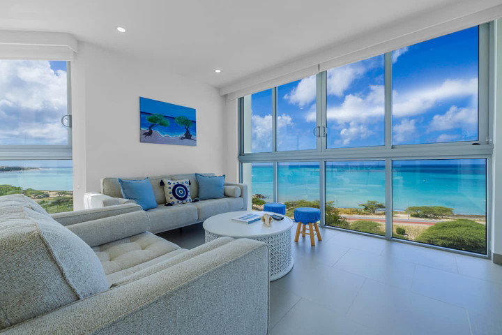 Oceanfront Corner 3 Bedroom 3 Bath Condominium - Aruba