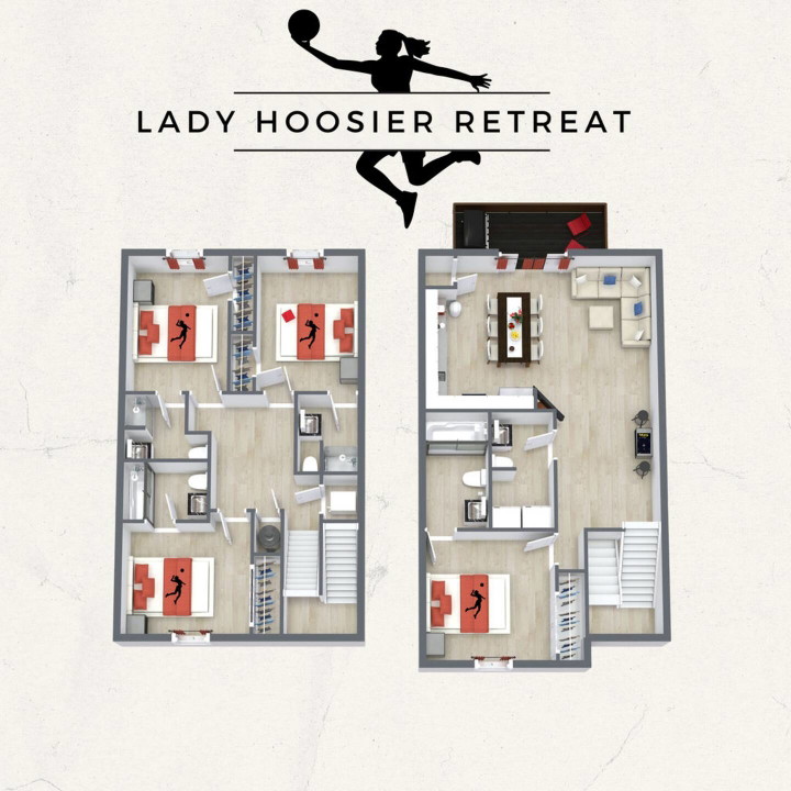 Lady Hoosier Hall - 4 Bd Townhome By Iu Sports - Bloomington