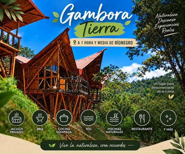 Gambora Tierra | Jacuzzi Privado, Río Y Naturaleza - San Luis, Colombia