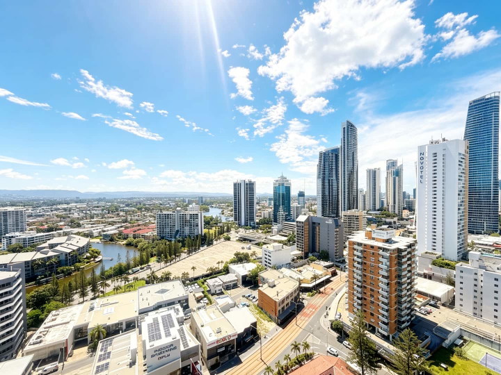20f River View Hotel Room 2 Beds For 4 & Balcony - Surfers Paradise