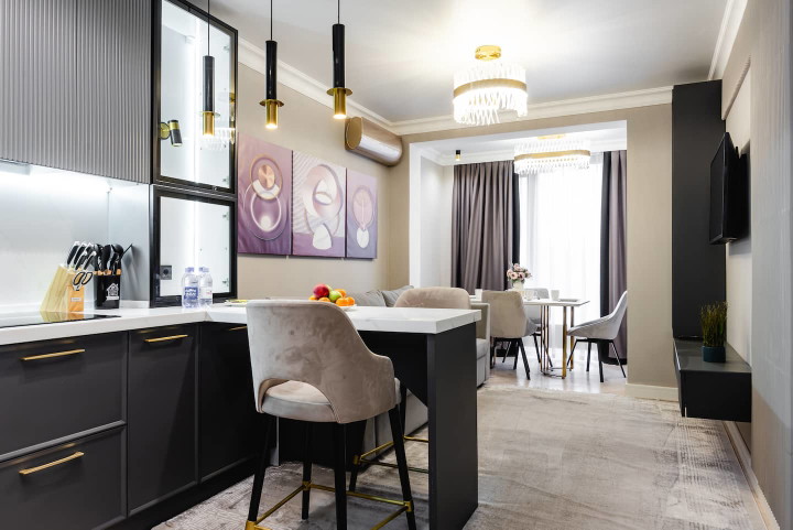 Arbat Residential Complex, City Center, 3-room Apartment - Kazakhstan