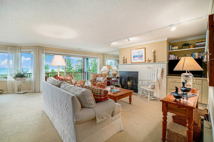 Lake-view Gem: Private Beach, Deck & Fireplace - Glen Arbor, MI