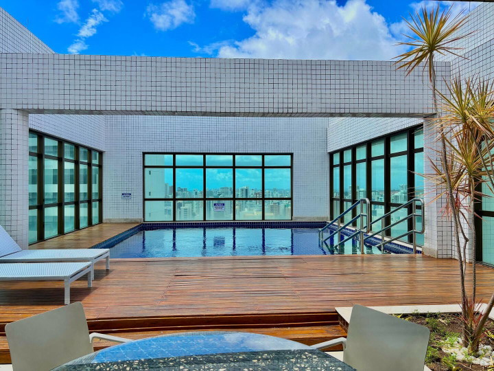Flat C/ Vista Do Mar | A/c Sala E Quarto | Piscina - Boa Viagem