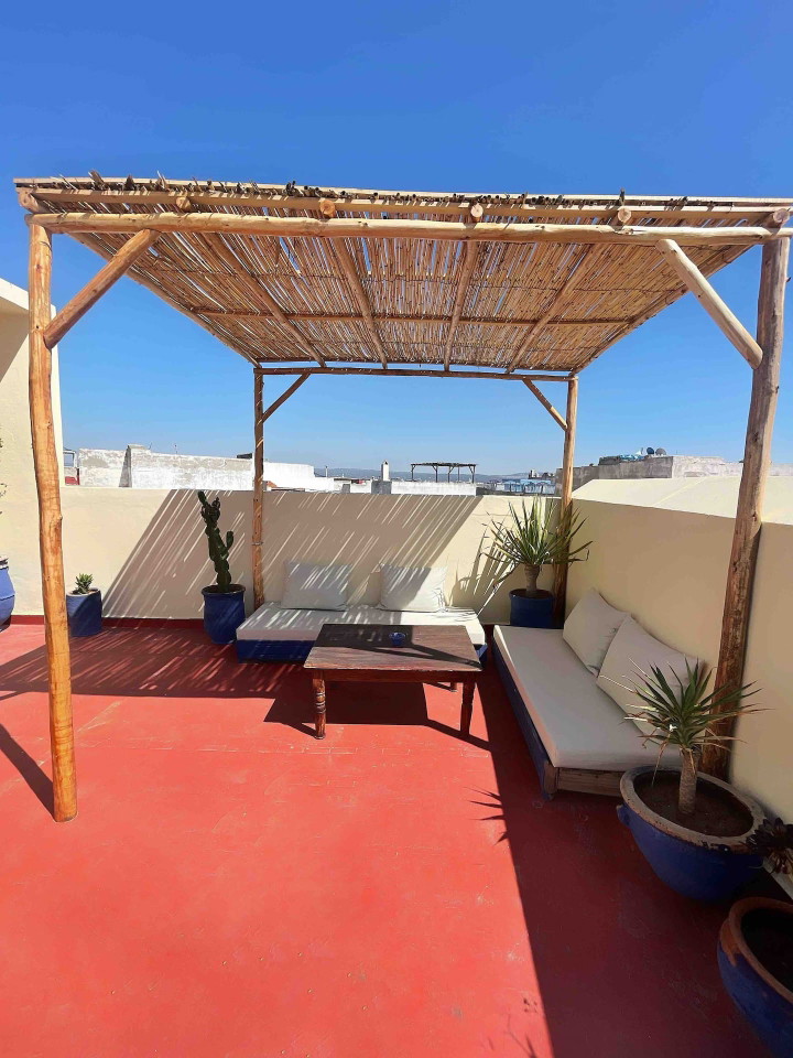 Maison De Ville Traditionnelle Centrale Avec Transats Sur Le Toit - Essaouira