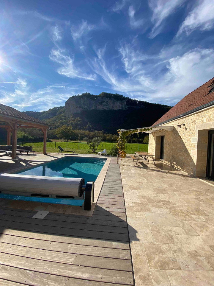 Grange Rénovée Avec Piscine Chauffée Et Vue Rocher - Rocamadour