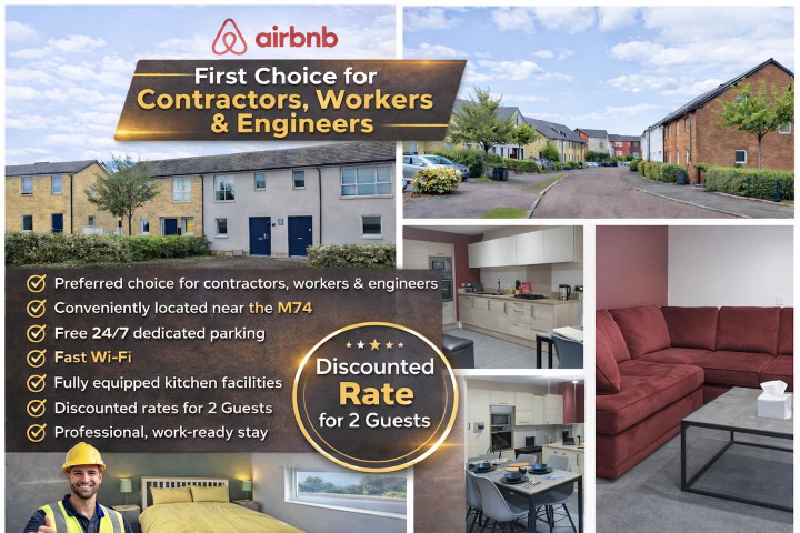 Oatlands Oasis/free Parking/2 Minutes From M74 - Glasgow