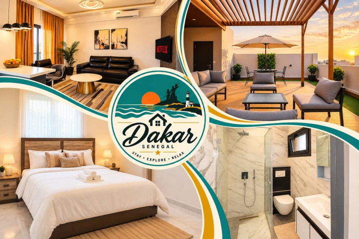 Almadies 2br | Rooftop Terrace, Desk + Parking - Dakar