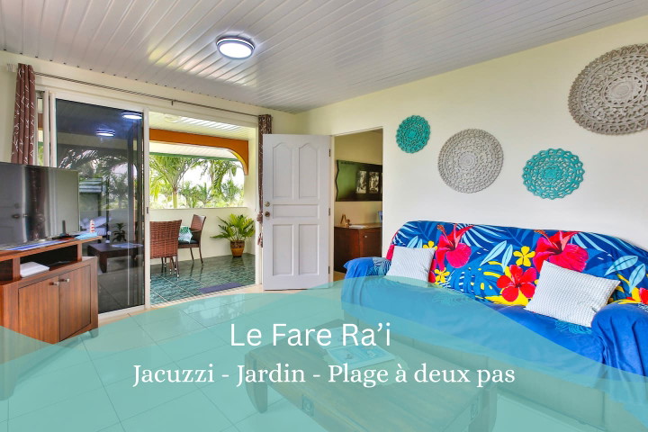 Blue Horizon - Le Fare Ra'i - Jacuzzi - Garden - French Polynesia