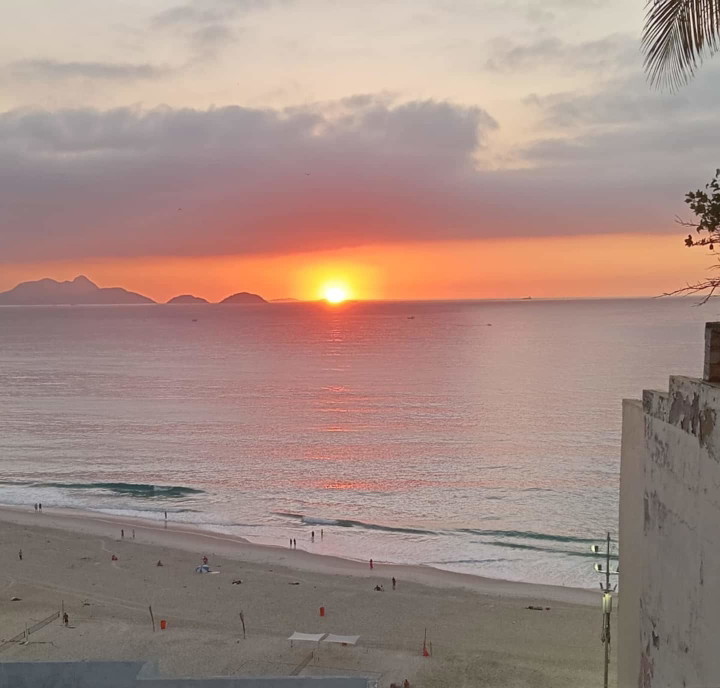 View Of The Beach And The Sunrise Of Copacabana - Rio de Janeiro